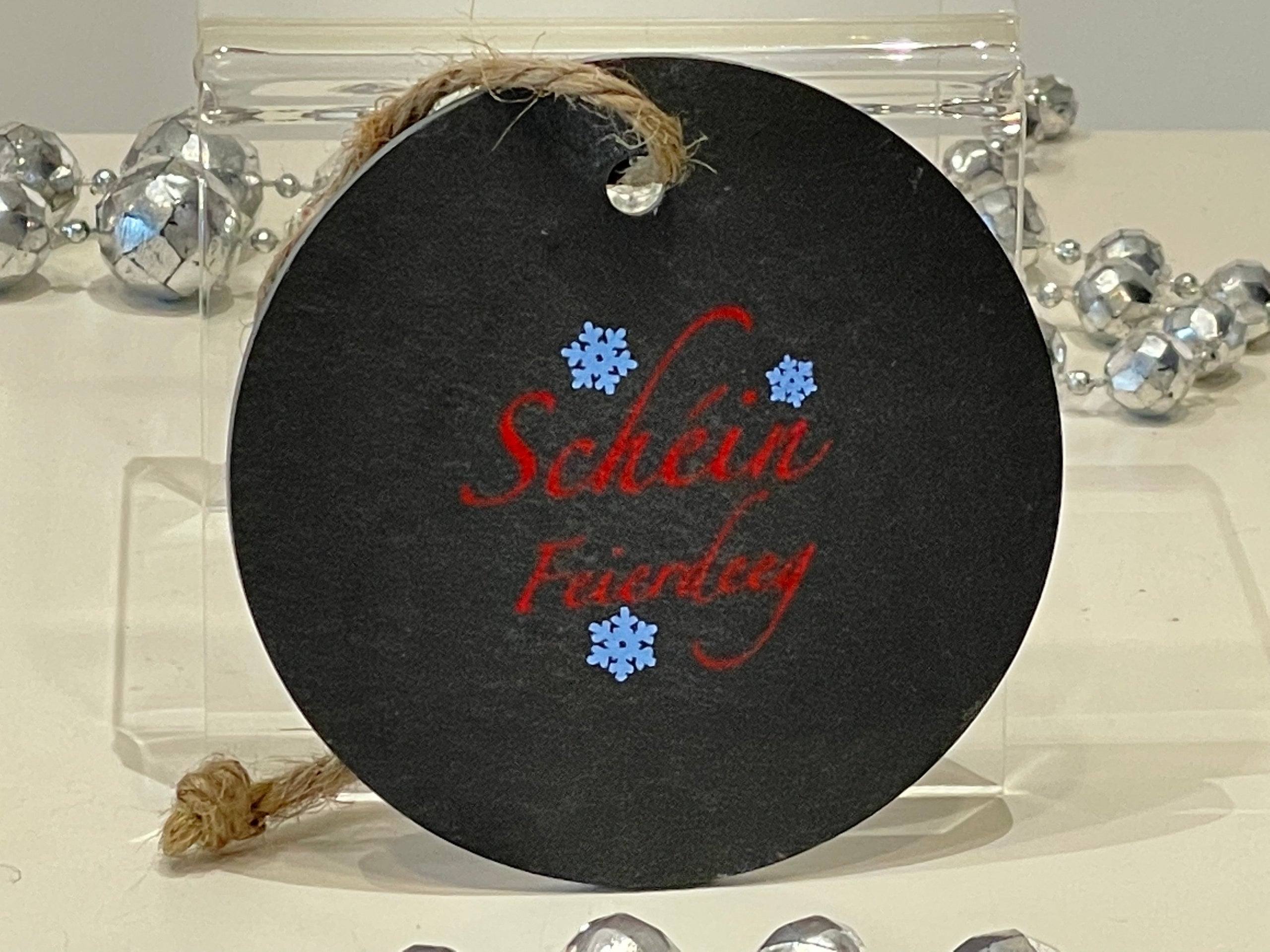 Schéin Feierdeeg "Happy Holidays" Ornament | Luxembourg American ...